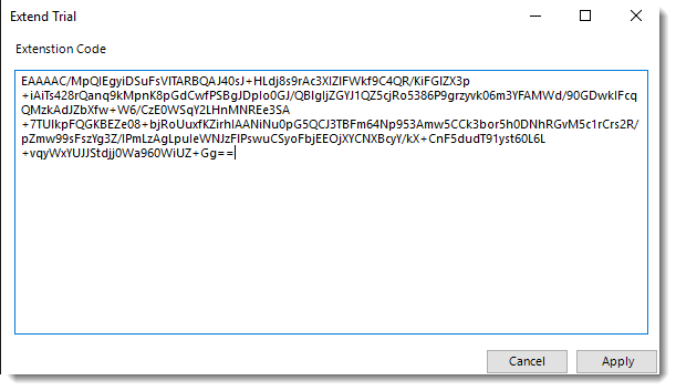 How to Apply a Trial Extension Key
