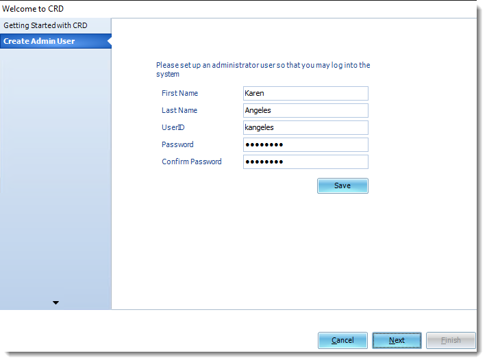 How do I configure CRD for First Use?