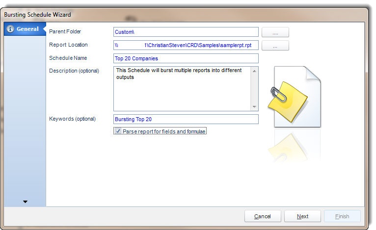 Crystal Reports Scheduler