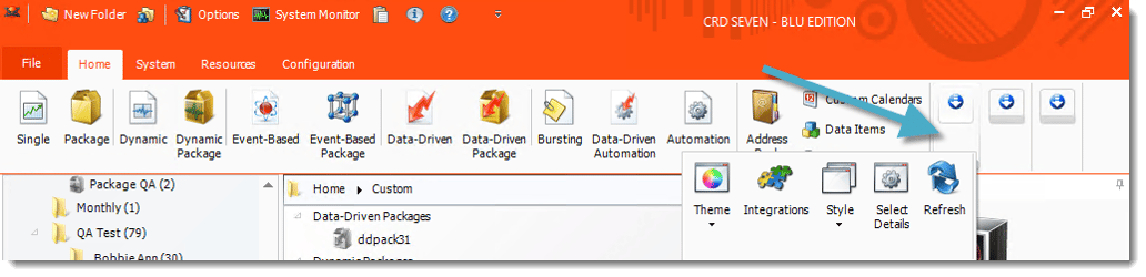 How do I change the theme or view style of CRD?