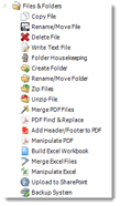 How do I use "Files & Folders" Custom Tasks in PBRS?