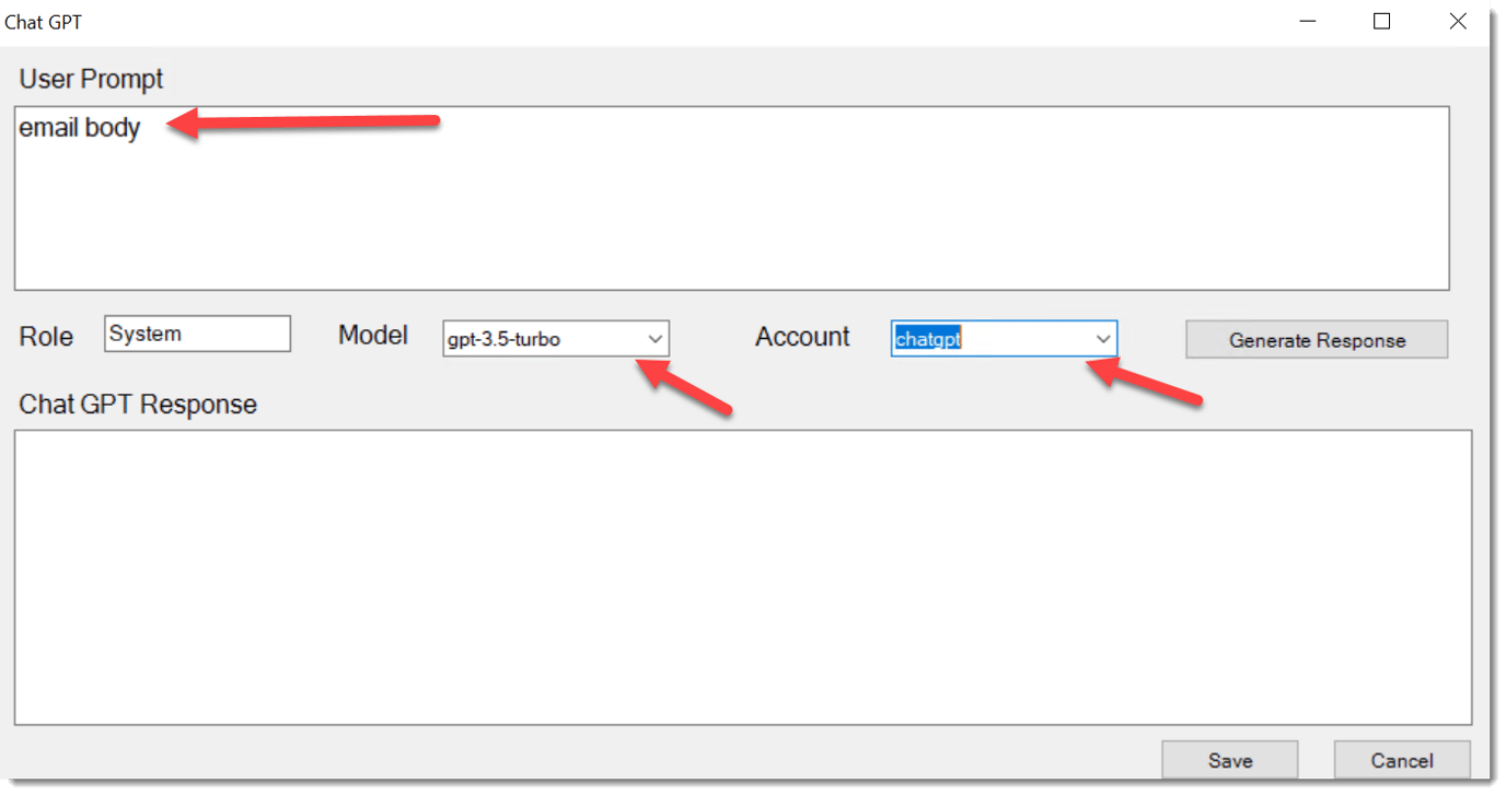 How do I use Chat GPT in ATRS?