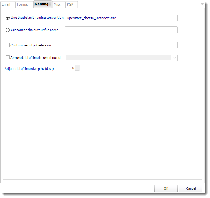 How do I use ATRS to export Tableau reports to CSV format?