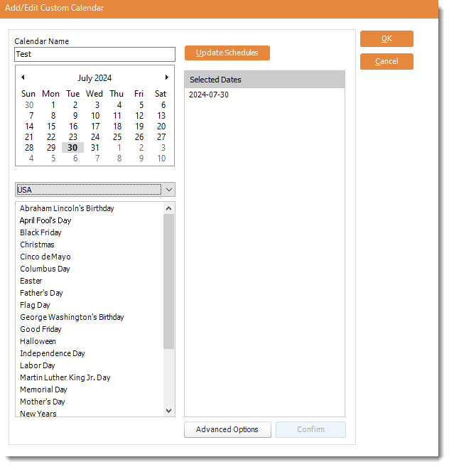 How do I create and use custom frequencies & calendars in ATRS?