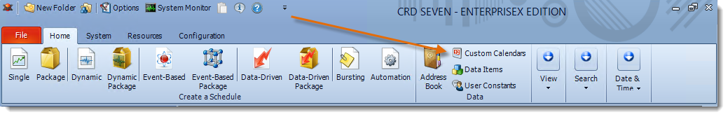 How do I create and use custom frequencies & calendars in CRD?